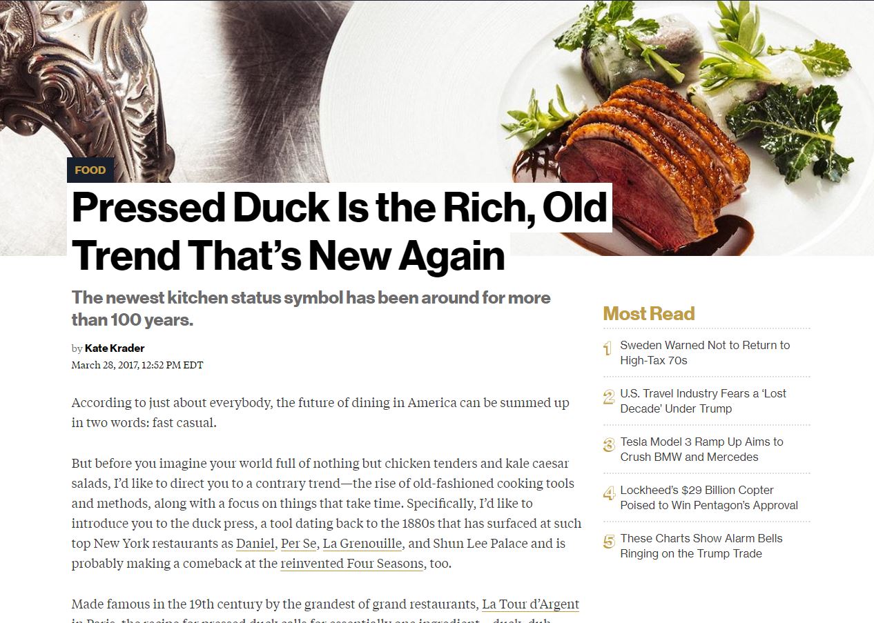 A Pressing Issue: Duck – Center of the Plate | D'Artagnan Blog